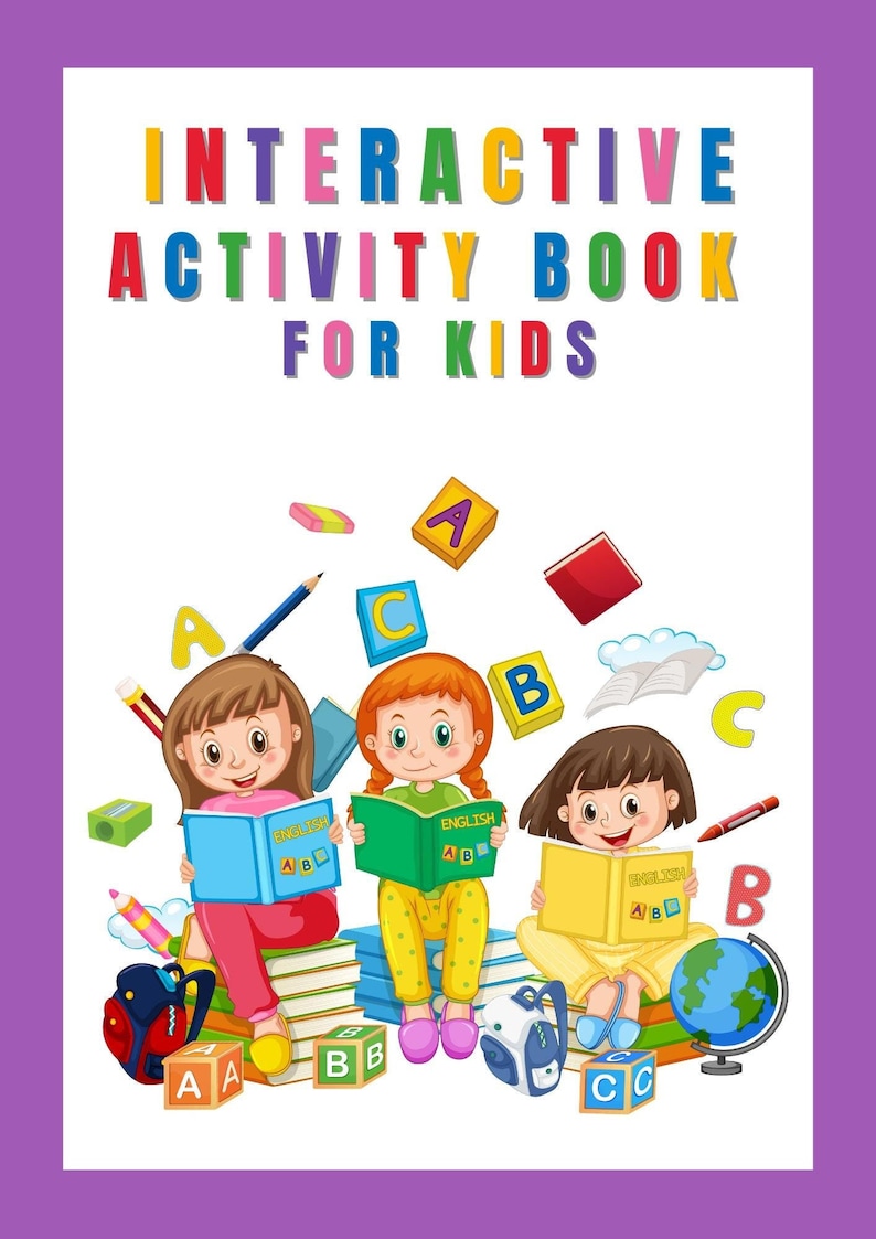 Interactive Kids Activity Book | Colour by Number & Learning Fun ...