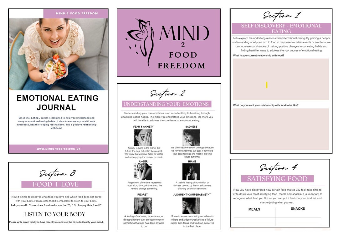 Emotional Eating Journal Emotional Eating Food Freedom Food Diary ...