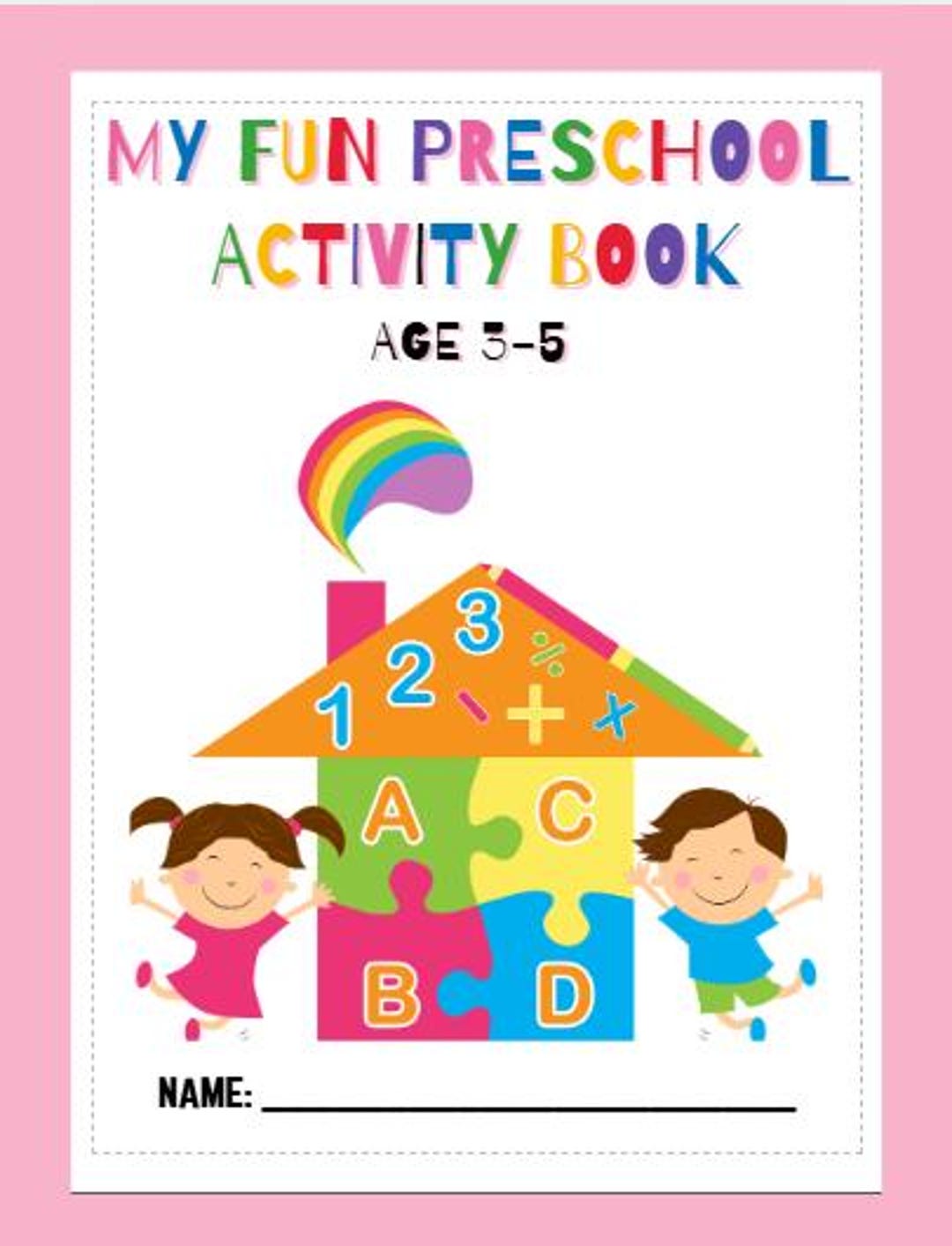 Preschool Activity Book: Early Learning Worksheets (ages 3-5) (instant ...