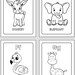 Alphabet Coloring Pages | Animal Letter Learning Cards | Printable Kids ...