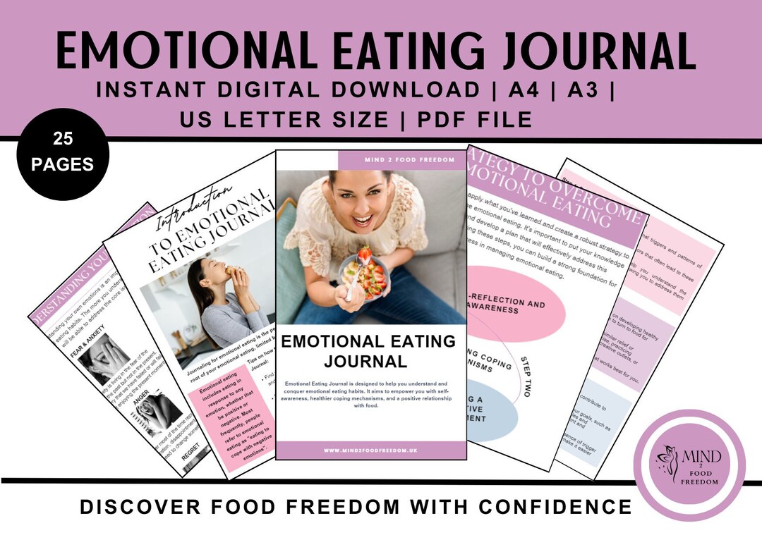 Emotional Eating Journal: Food Freedom Workbook (digital Download) - Etsy