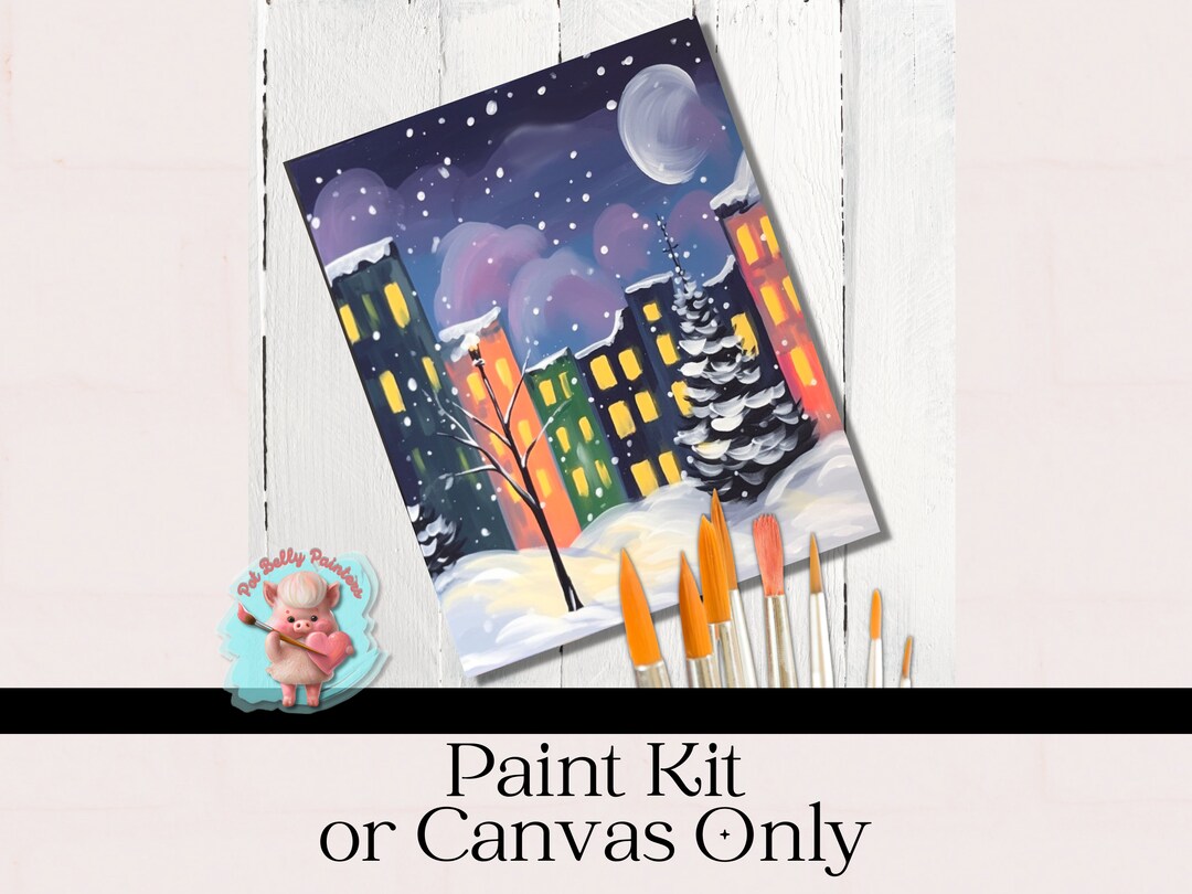 Winter Paint Kit: Create Winter-inspired Art/paint Kit - Etsy