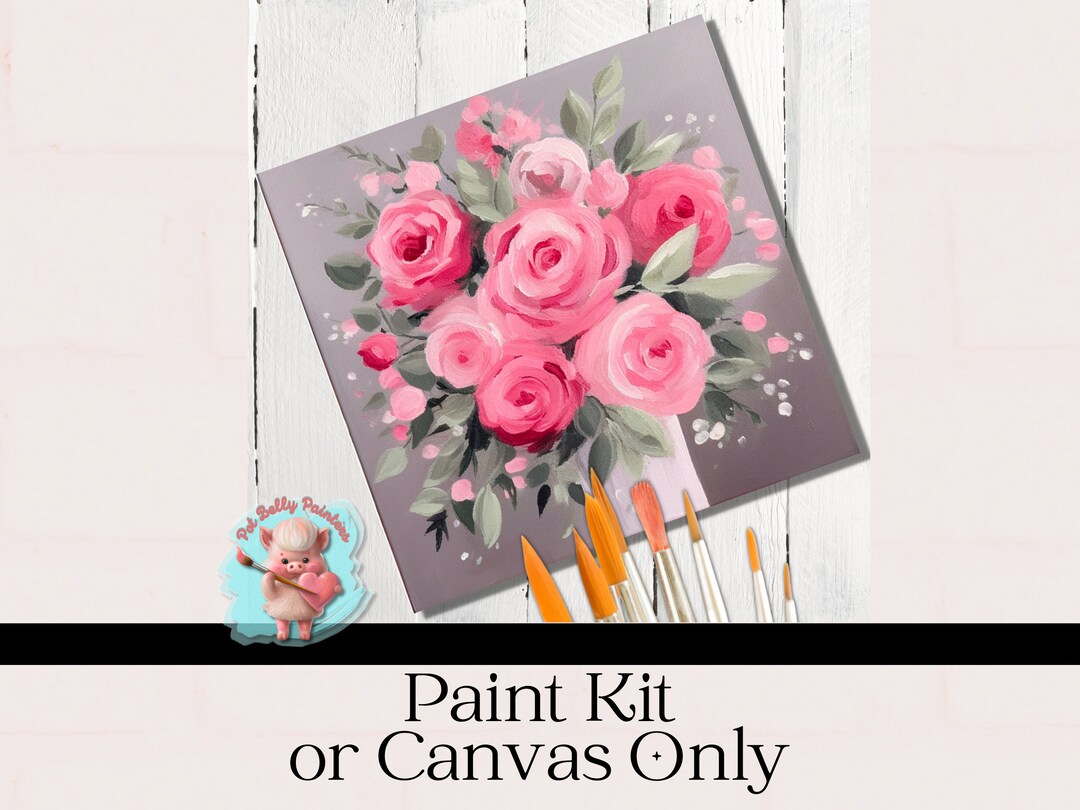 Roses of Hope Paint Kit: Create Breast Cancer Awareness-inspired Art ...