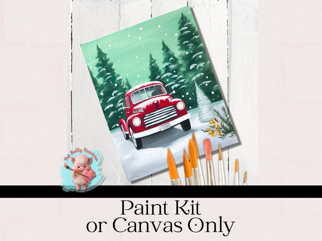Christmas Paint Kit: Create Winter-inspired Art/paint Kit - Etsy
