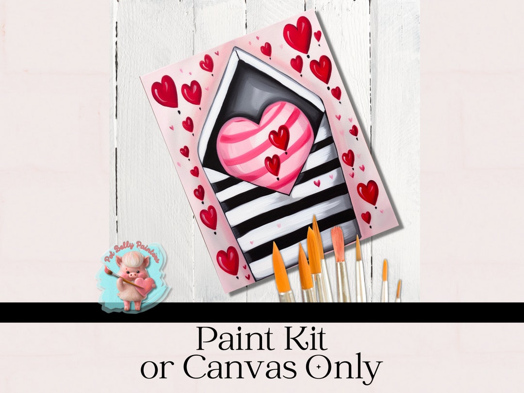 A Valentine Paint Kit: Create Love-inspired Art/paint Kit - Etsy