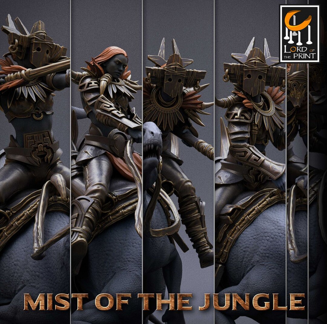 Amazons on Raptors I Amazon Raptor Mounted I Cavalry I - Etsy