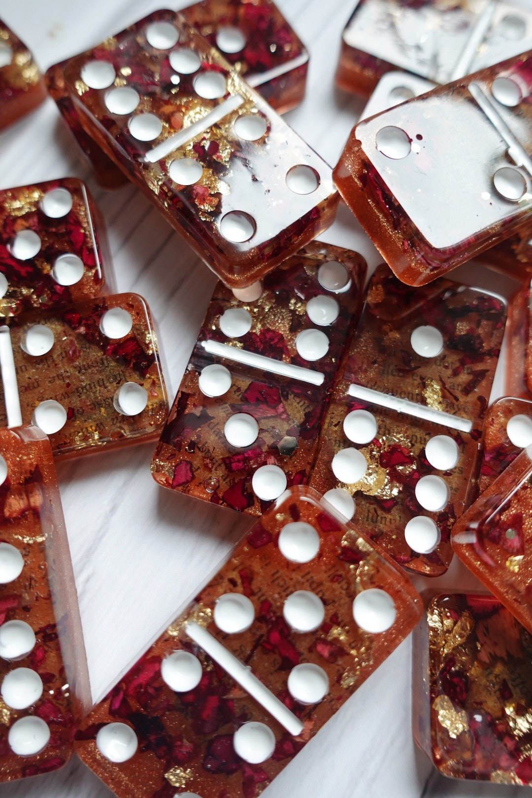 DOMINO GIFT Set/28pieces Domino Set/handmade Domino/resin Dominoe/gift ...