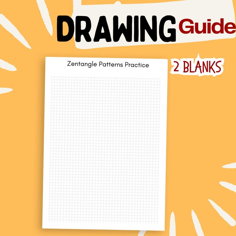 Zentangle Practice Sheets for Beginners | 12 Page Floral & Mandala ...