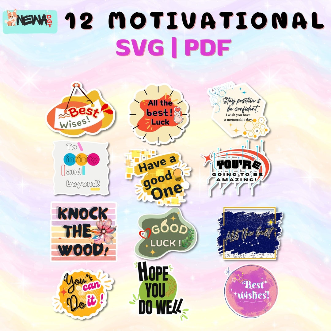 Motivational Printable, Motivational Digital Stickers, Inspirational ...