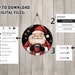 Cute Santa Claus & Hot Cocoa Sign Round Door Hanger Design, Christmas ...