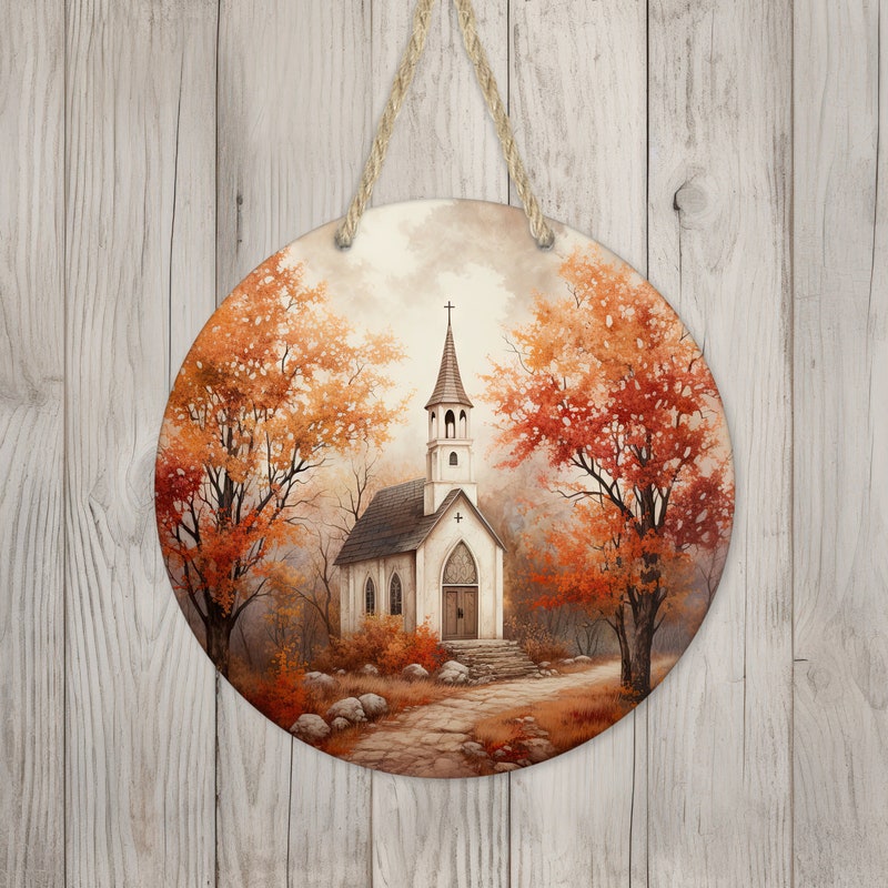 Fall Church Clipart - Etsy