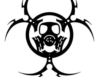 Dripping Grunge Vintage Gas Mask Biohazard Radioactive Cosplay Toxic ...