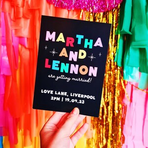 ROMANTIC TYPE Sample Pack Rock N Roll Wedding Invites Quirky Wedding ...