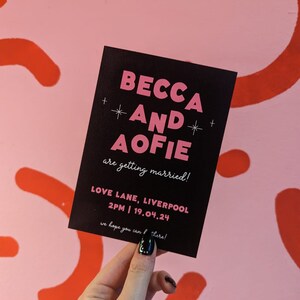 ROMANTIC TYPE Sample Pack Rock N Roll Wedding Invites Quirky Wedding ...