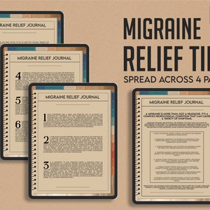 Migraine Journal Migraine Tracker Migraine Log Headache - Etsy