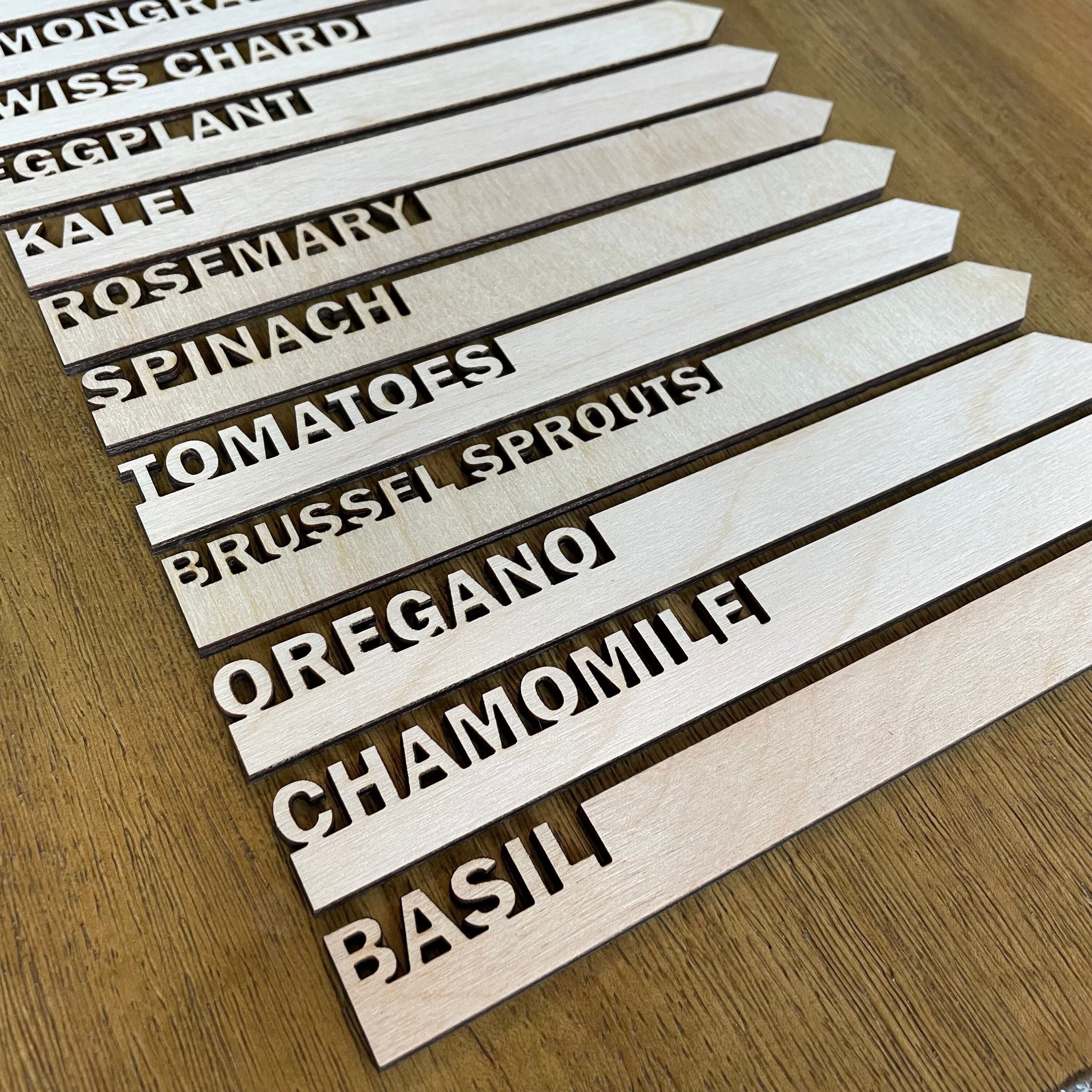 Custom Plant Marker | Garden Stake | Wood Marker | Garden Label | Herb ...