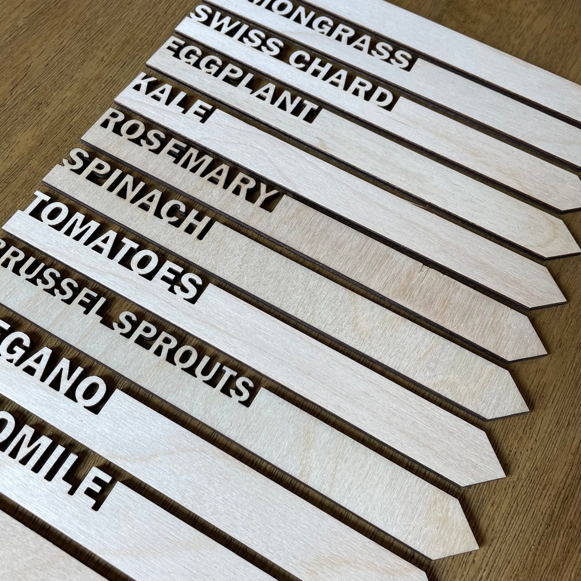 Custom Plant Marker | Garden Stake | Wood Marker | Garden Label | Herb ...