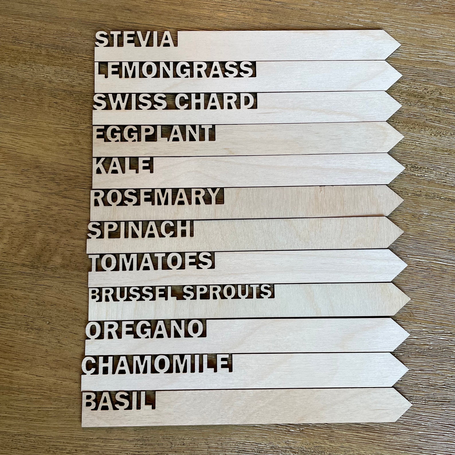 Custom Plant Marker | Garden Stake | Wood Marker | Garden Label | Herb ...