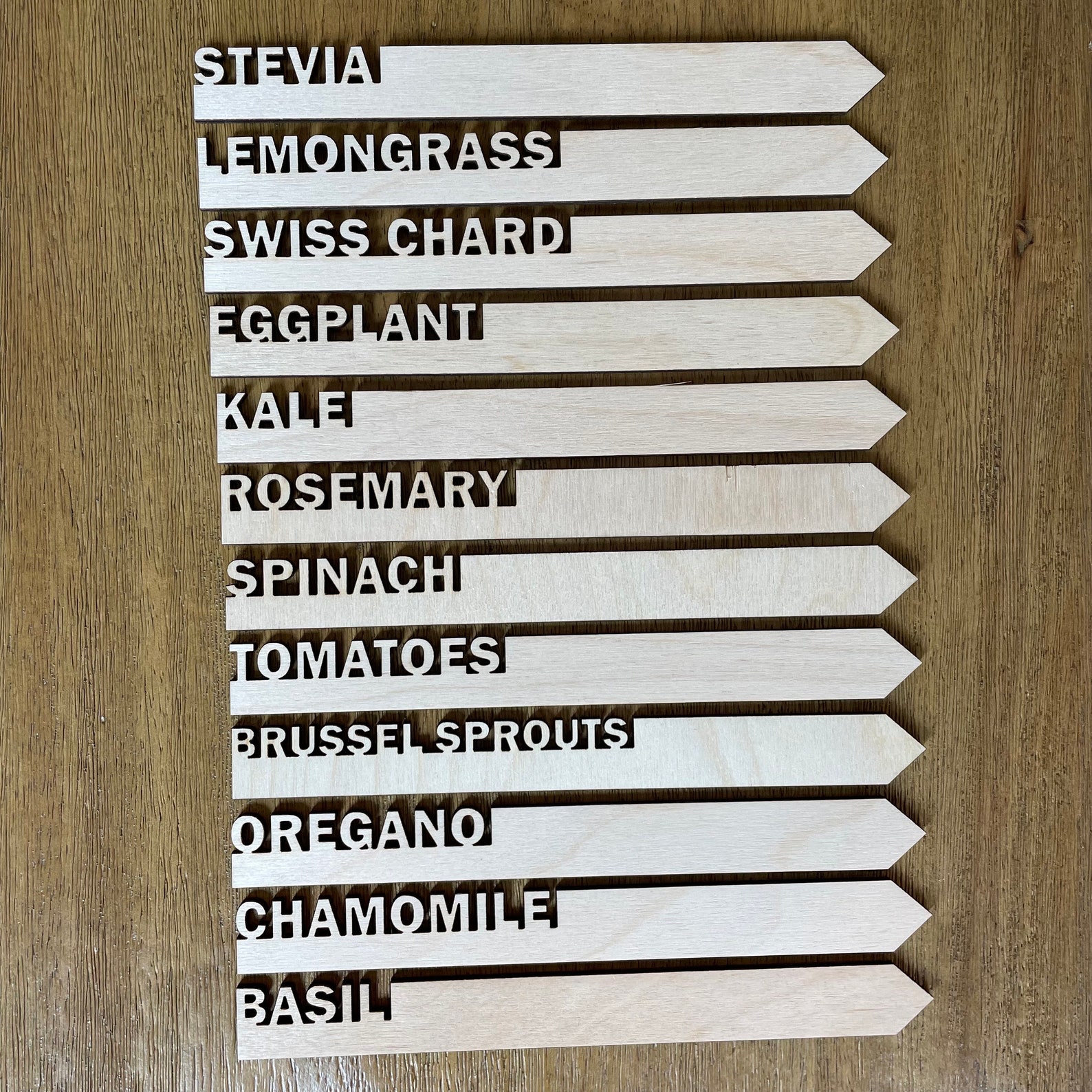 Custom Plant Marker | Garden Stake | Wood Marker | Garden Label | Herb ...