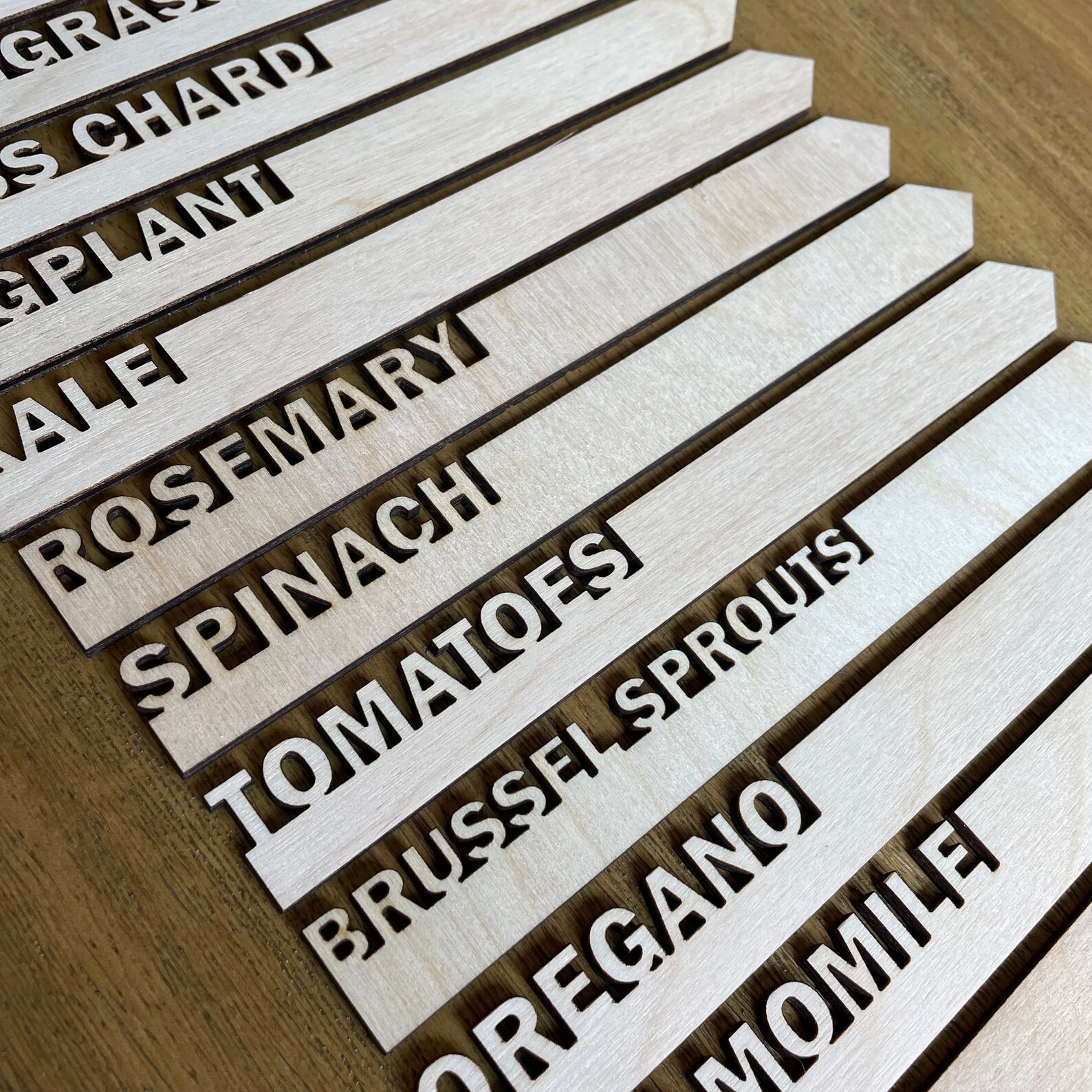 Custom Plant Marker | Garden Stake | Wood Marker | Garden Label | Herb ...