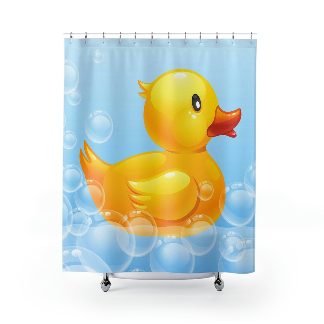 Rubber Duck Shower Curtain Etsy