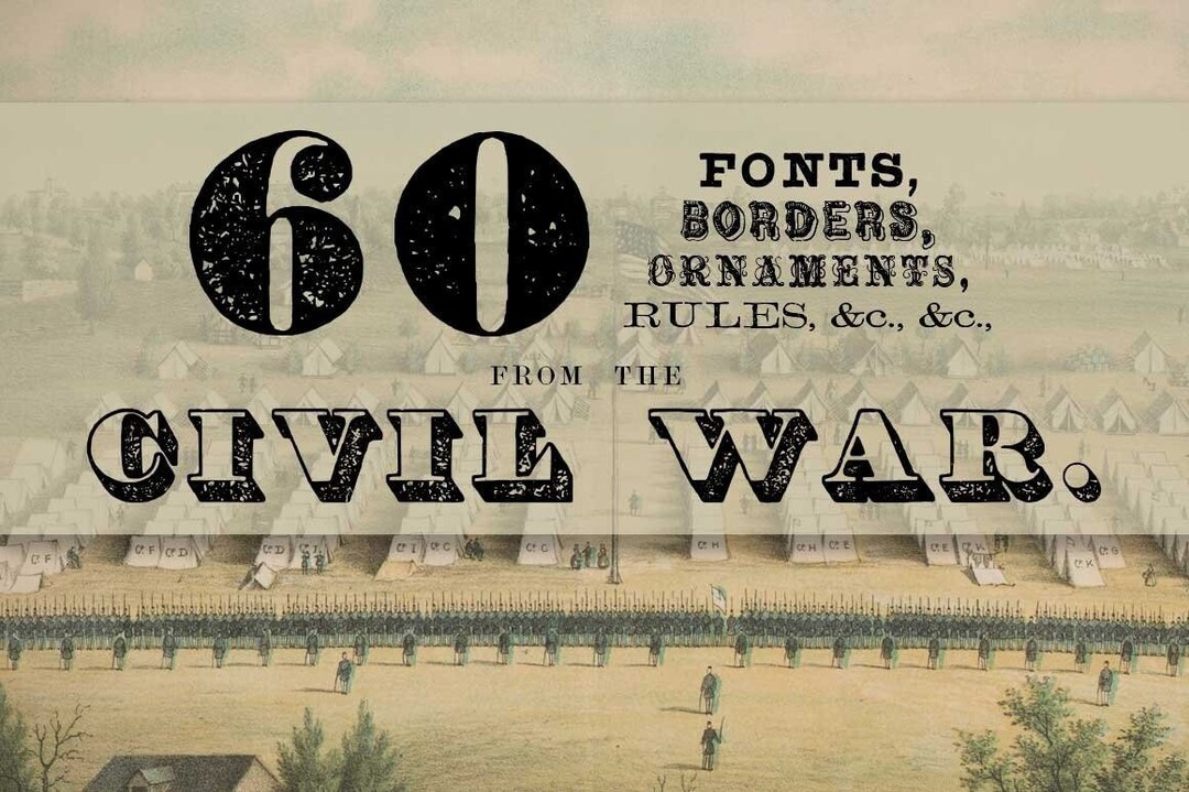 60 Fonts From the Civil War Era - Etsy
