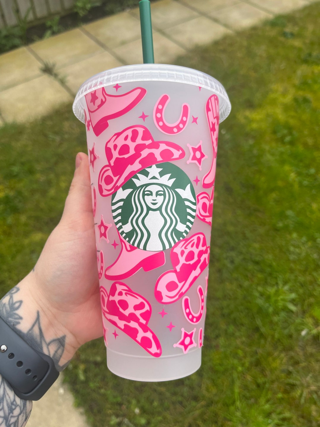 Cowboy Starbucks Cup Cold Cup Venti Gift - Etsy
