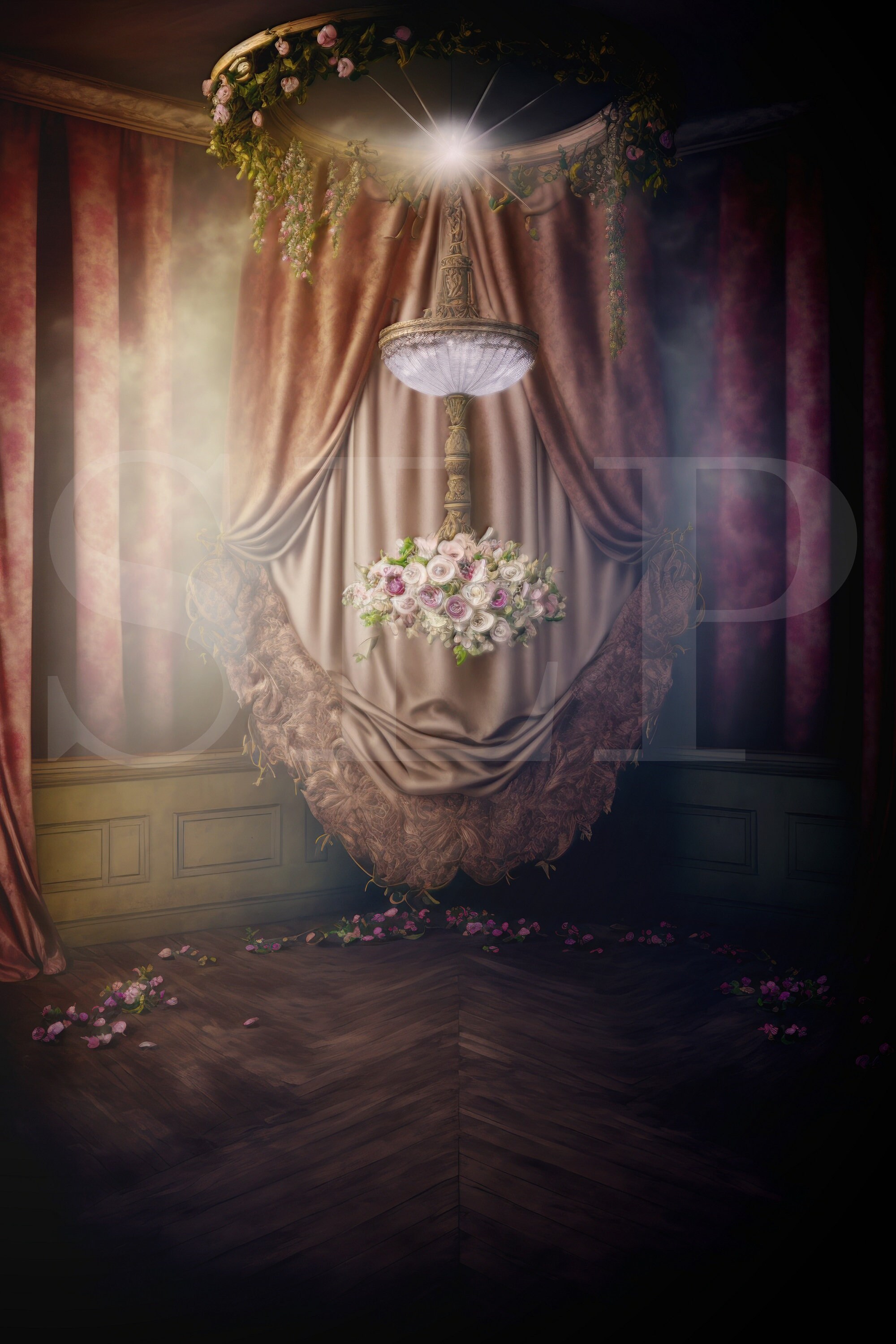 Rooms of Flowers Digital Backdrop Overlays Fine Art - Etsy