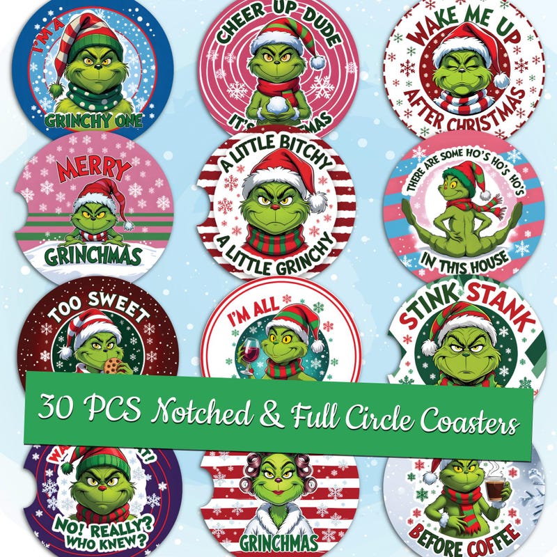 Cute Coasters Templates - Etsy