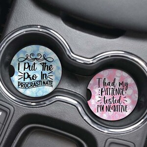 Printable Sarcasm Car Coaster Templates Sarcastic Sublimation Designs ...
