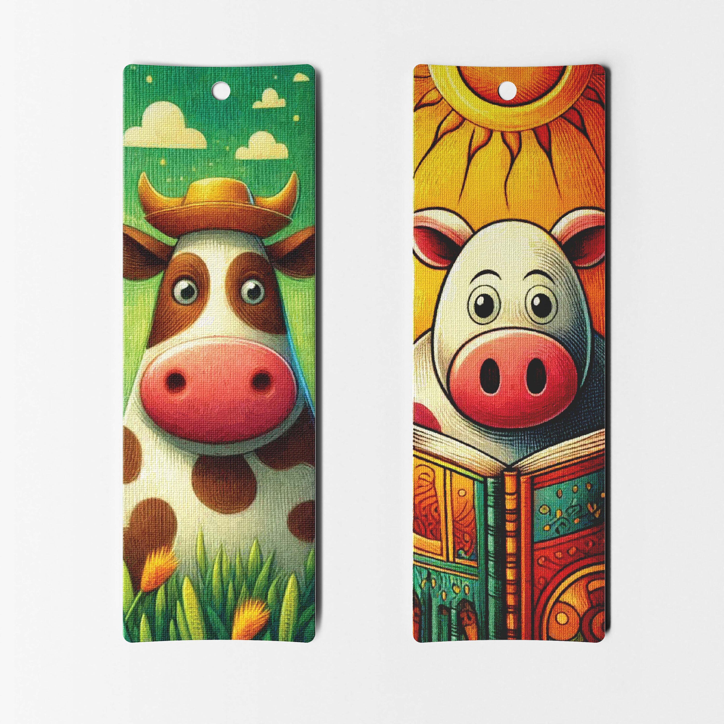 Printable Cute Farm Animals Bookmark Set for Children Digital Farm ...