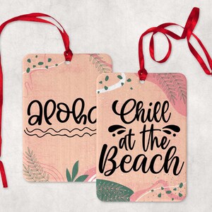 10 Pcs Printable Summer Car Air Freshener Templates Holiday Travel ...