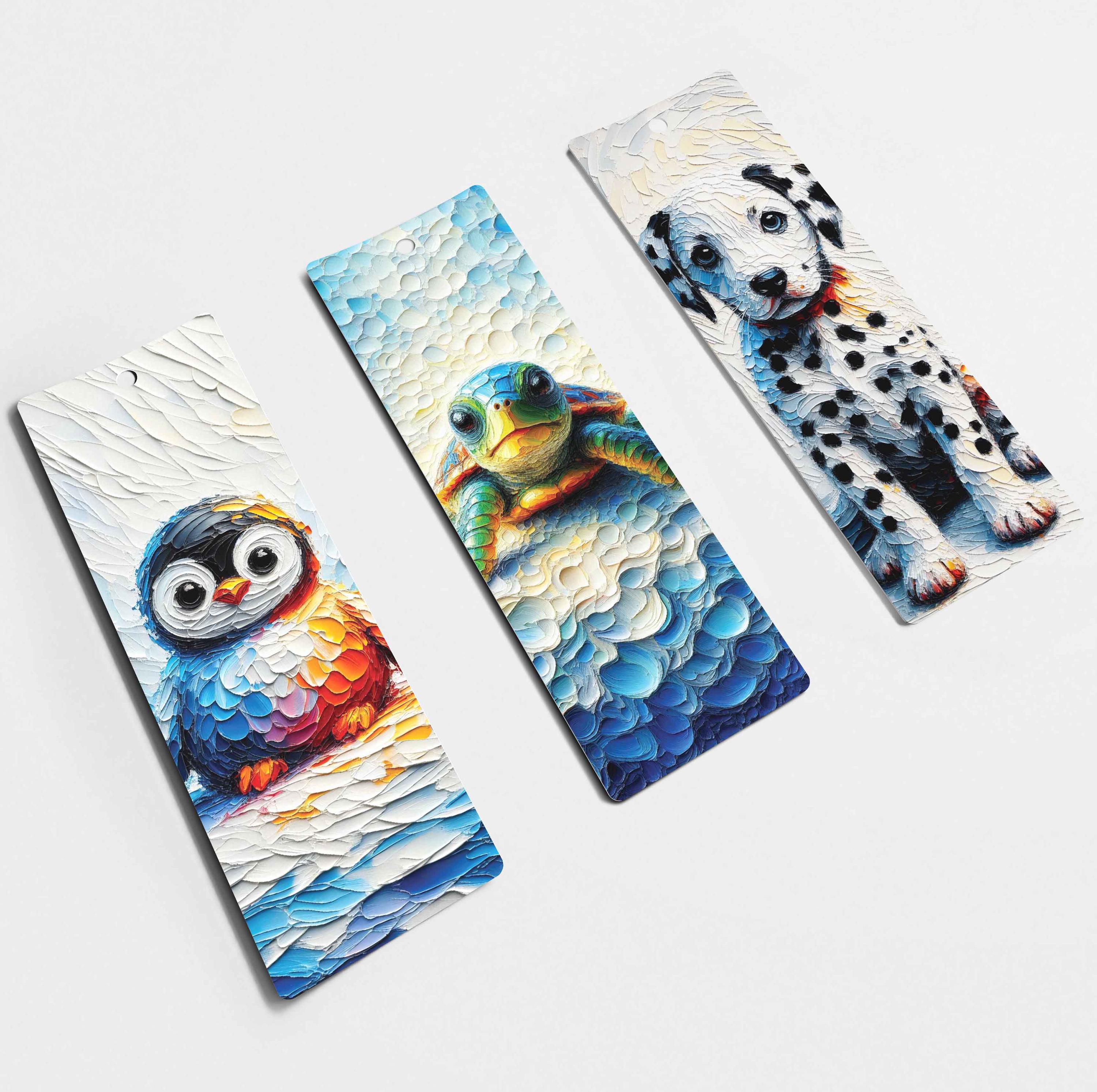 Printable Cute Animal Bookmark Set for Children Digital Chibi Animals ...