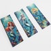 Fantasy Mermaid Printable Bookmark Bundle Mermaid Digital Bookmark Set ...