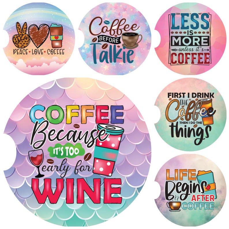 Printable Sarcasm Coaster Templates Sarcastic Coffee Sublimation ...