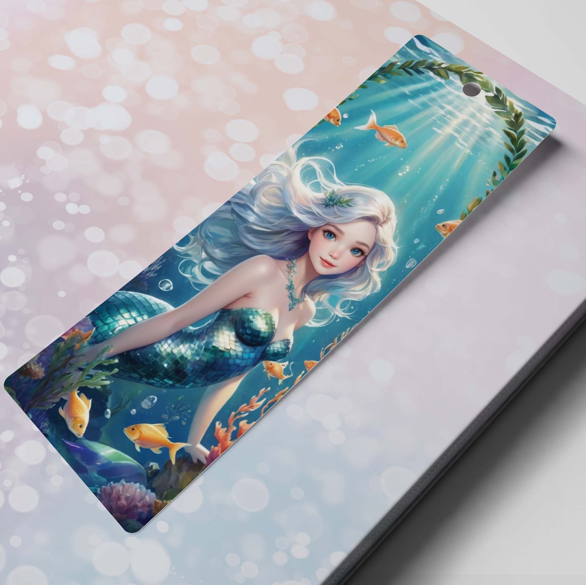 Fantasy Mermaid Printable Bookmark Bundle Mermaid Digital Bookmark Set ...