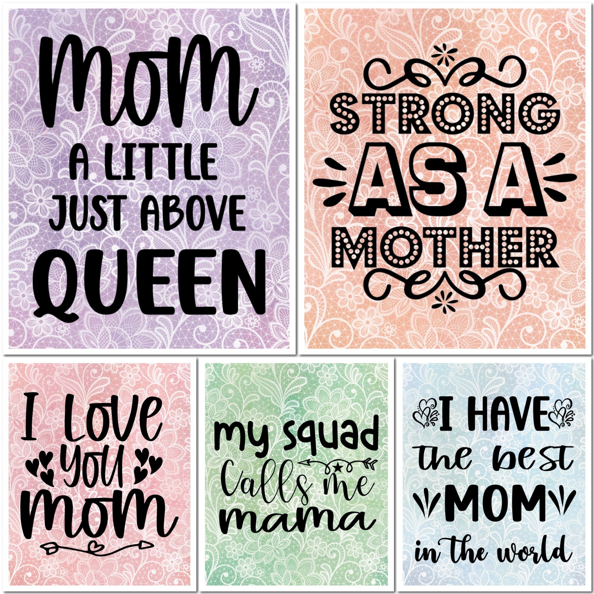 Printable Mother Quotes Car Air Freshener Templates Mother's Day Air ...
