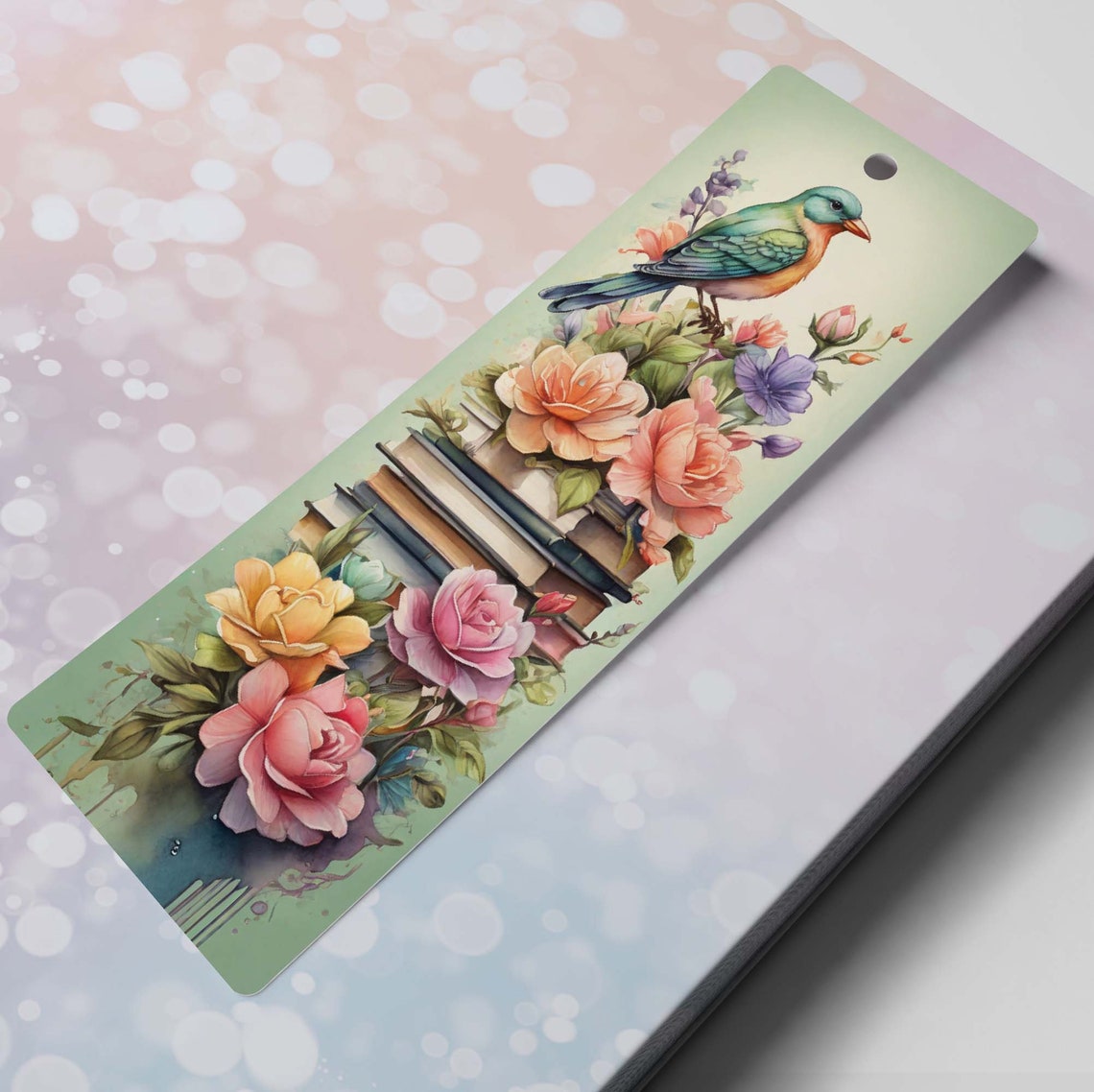 Vintage Books Printable Bookmark Templates Stacked Books Digital ...