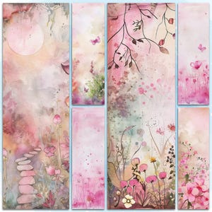 Printable Fairy Bookmark Templates Digital Bookmark Bundle Bookmark ...