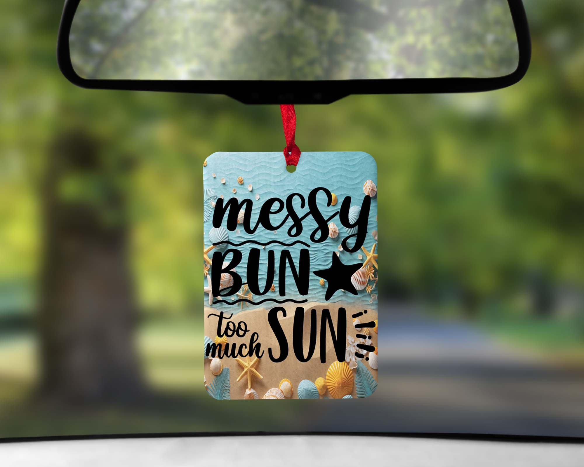 Printable Summer Car Air Freshener Templates Summer Sublimation Designs ...