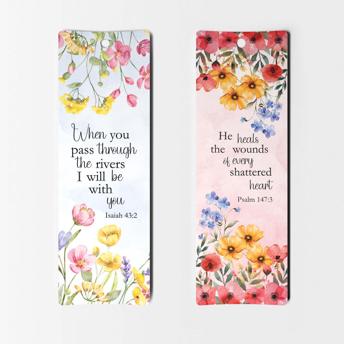 Printable Bible Verse Bookmark Templates Faith Digital Bookmark Bundle ...