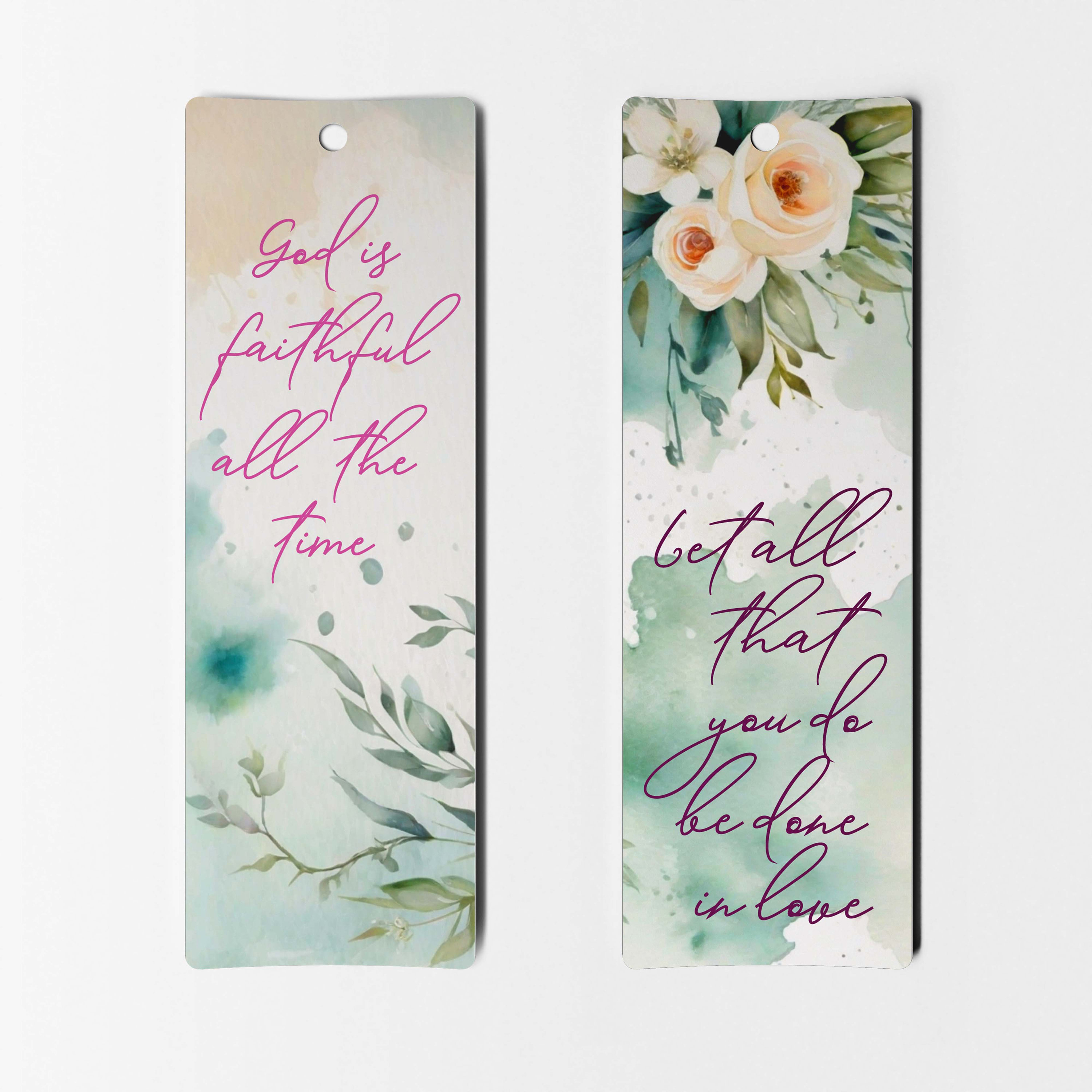 Printable Bible Verse Bookmark Templates Faith Digital Bookmark Bundle ...