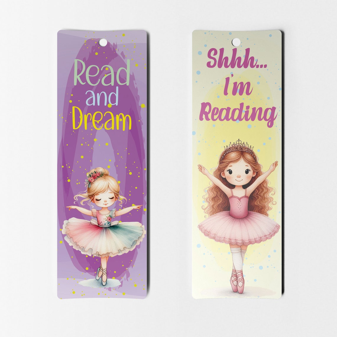 16 Pcs Little Ballerina Printable Bookmark Set for Children Digital ...