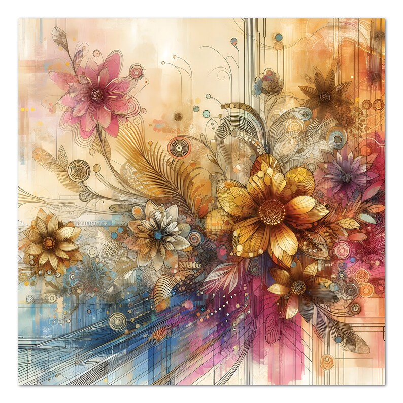 Floral Cyber Grunge Art Pages Grunge Backgrounds Abstract Backgrounds ...
