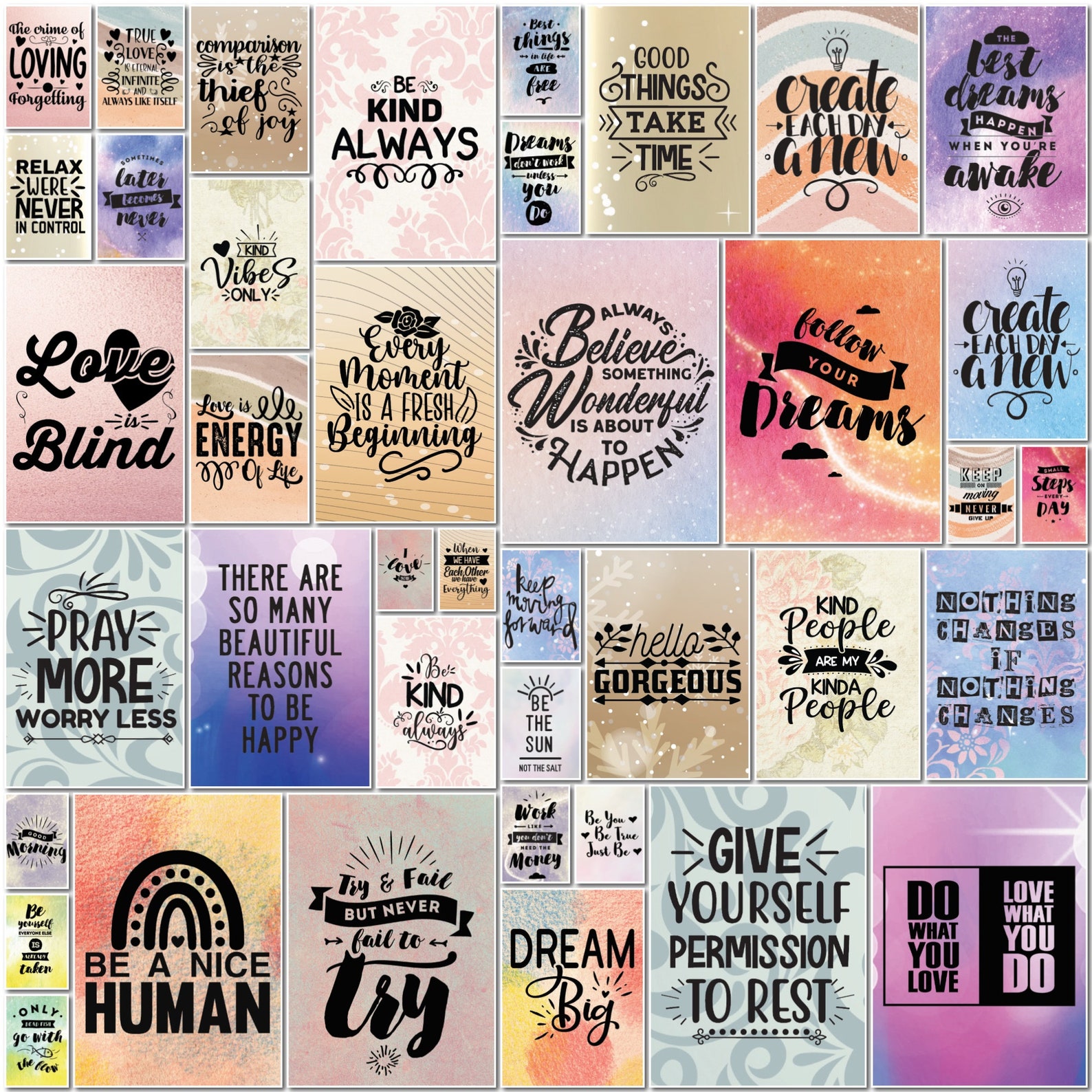 200 Pcs Motivation Car Air Freshener Bundle Motivation Air Freshener ...