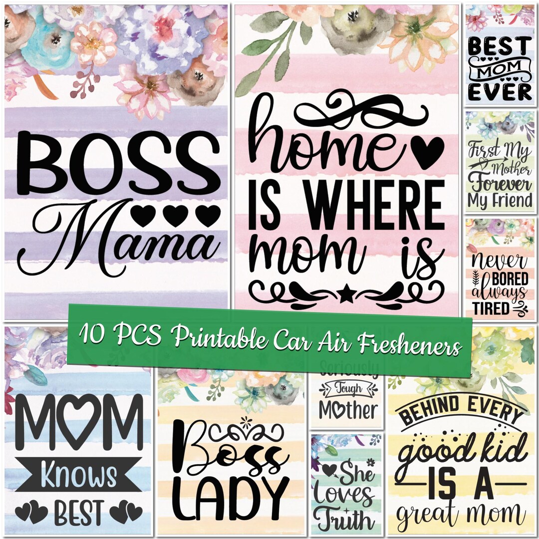 Mother Quotes Car Air Freshener Templates Mother Quotes Air Freshener ...