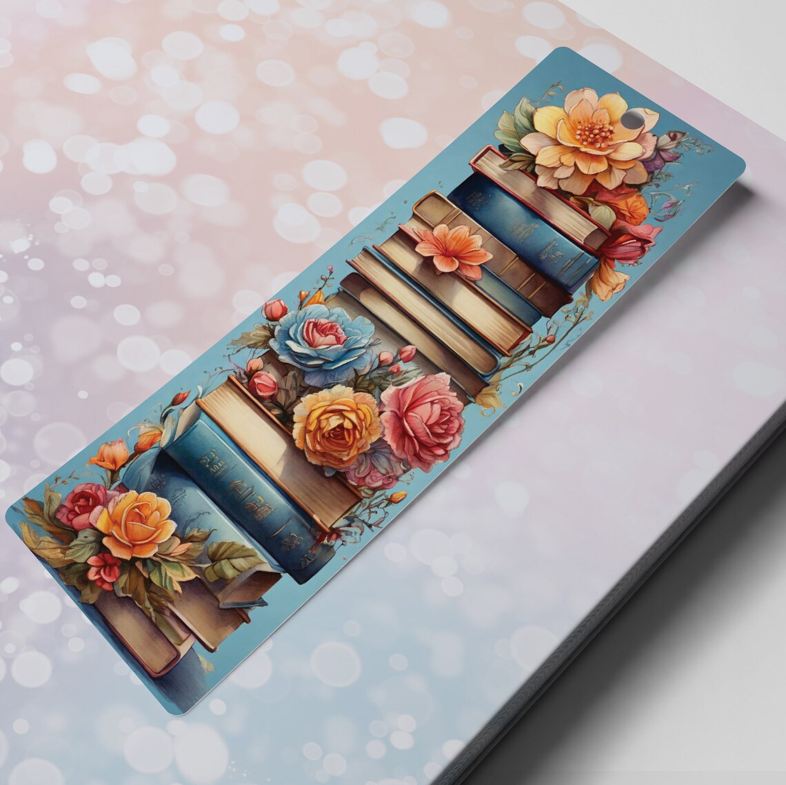 Vintage Books Printable Bookmark Templates Stacked Books Digital ...