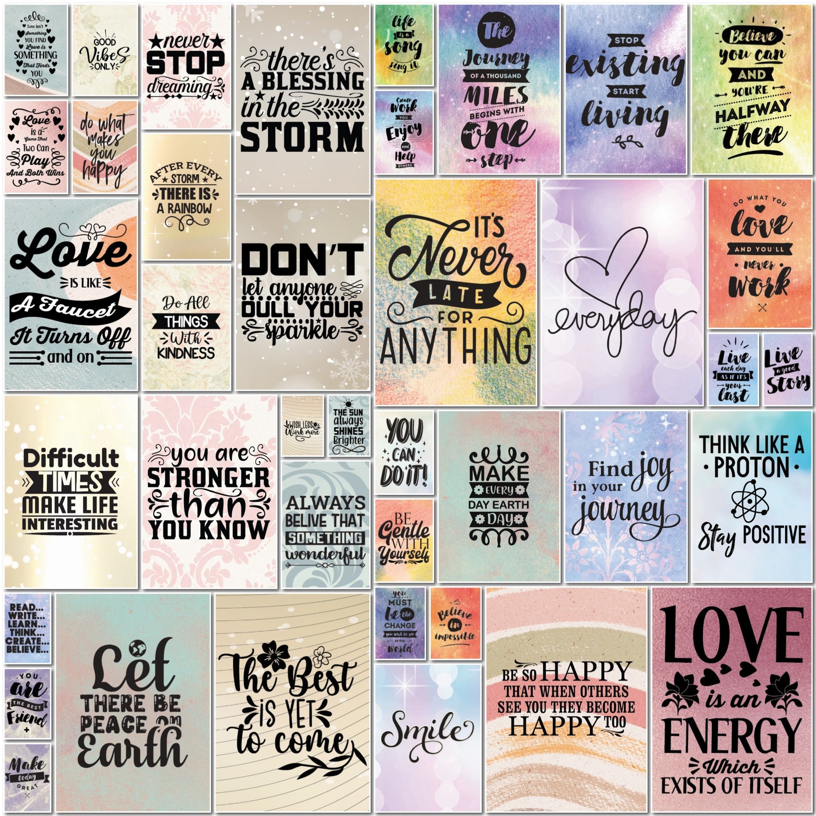 200 Pcs Motivation Car Air Freshener Bundle Motivation Air Freshener ...