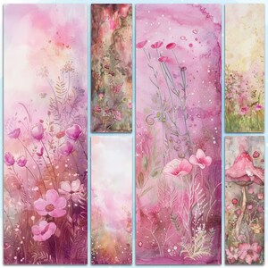 Printable Fairy Bookmark Templates Digital Bookmark Bundle Bookmark ...