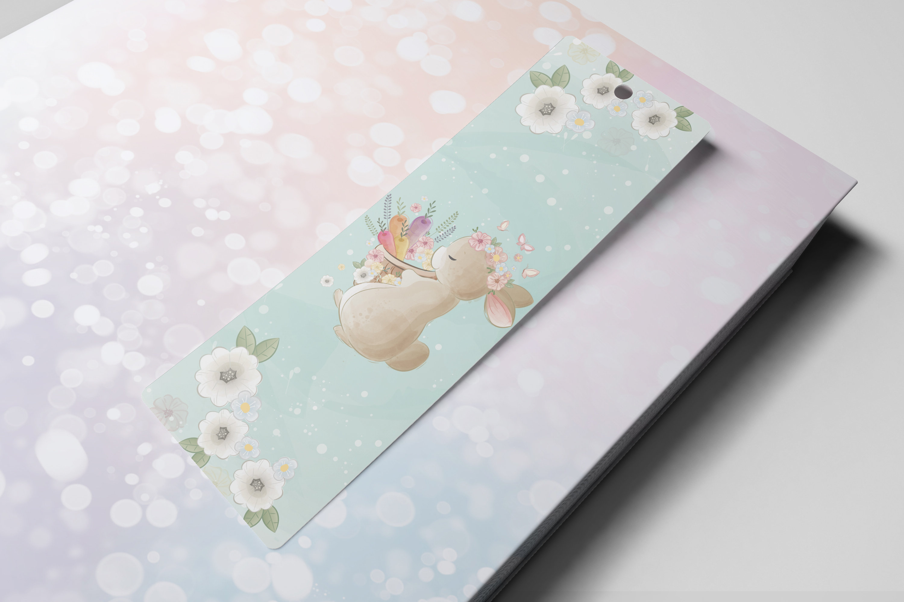 Printable Cute Bunny Bookmark Set for Children Cute Digital Chibi Bunny ...